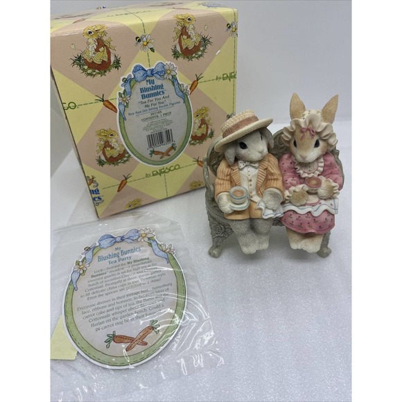 Enesco | Accents | Enesco 998 My Blushing Bunnies P Hillman Figurine ...